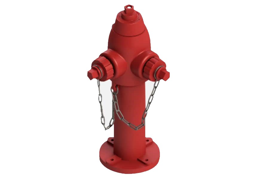 HIDRANTE TIPO POSTE HIERRO DUCTIL CUERPO SECO C/CERTIFICACION